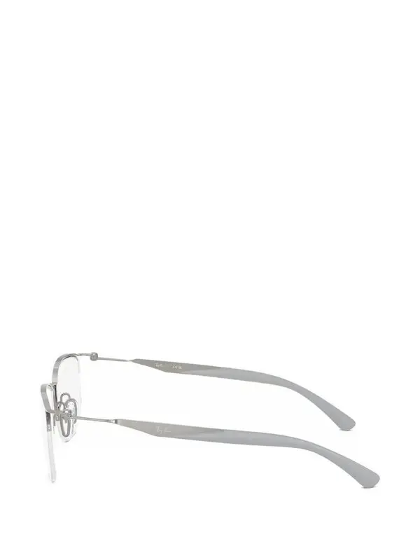 Ray-ban Rectangle-frame Eyeglasses - Silver