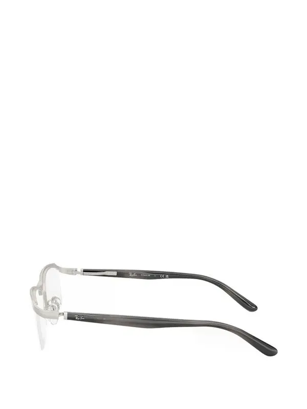 Ray-ban Rectangle-frame Glasses - Silver