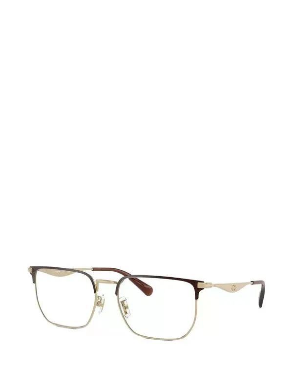 COACH Logo-plaque Square-frame Glasses