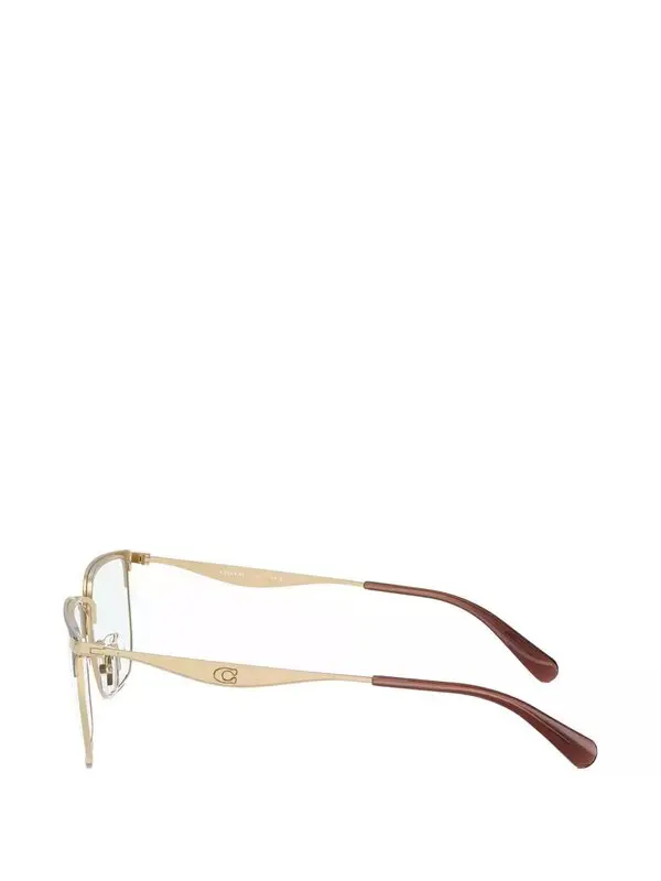 COACH Logo-plaque Square-frame Glasses