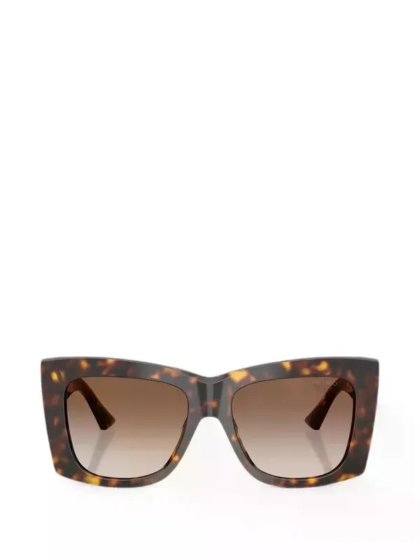 JIMMY CHOO Logo-detail Square-frame Sunglasses
