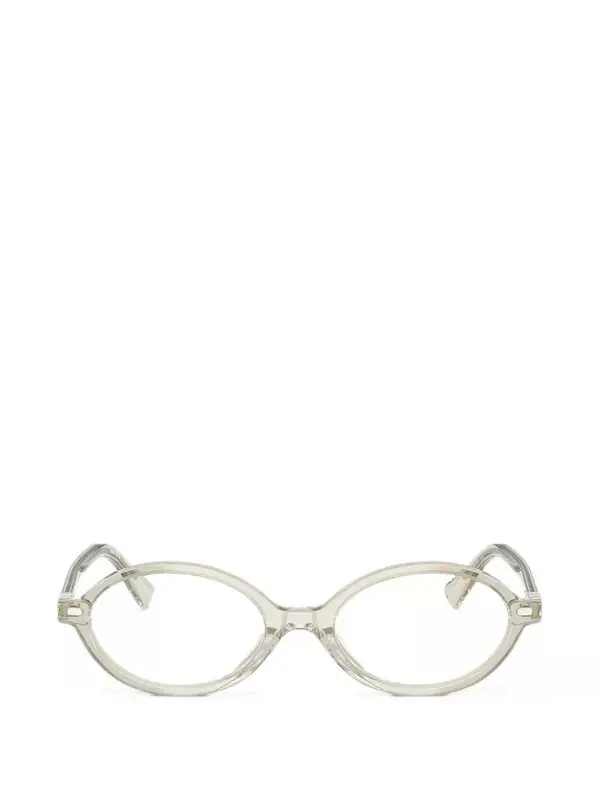 Miu Miu Regard Oval-frame Glasses