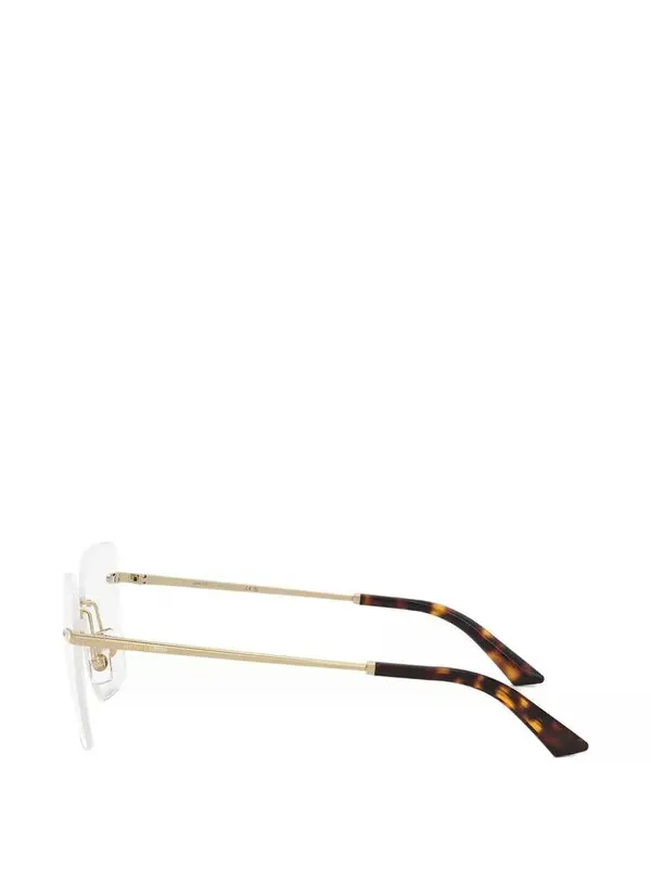 JIMMY CHOO Rimless Square-frame Glasses