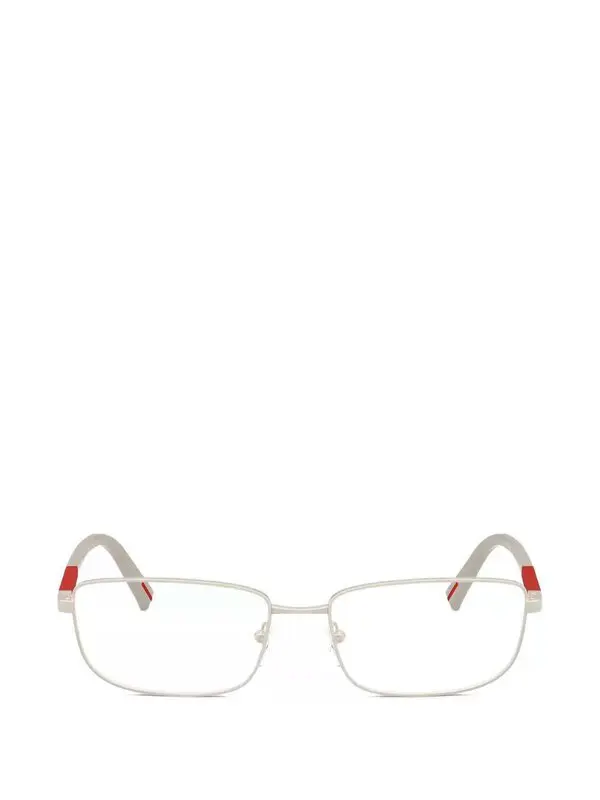 Prada Rectangle-frame Glasses - Silver