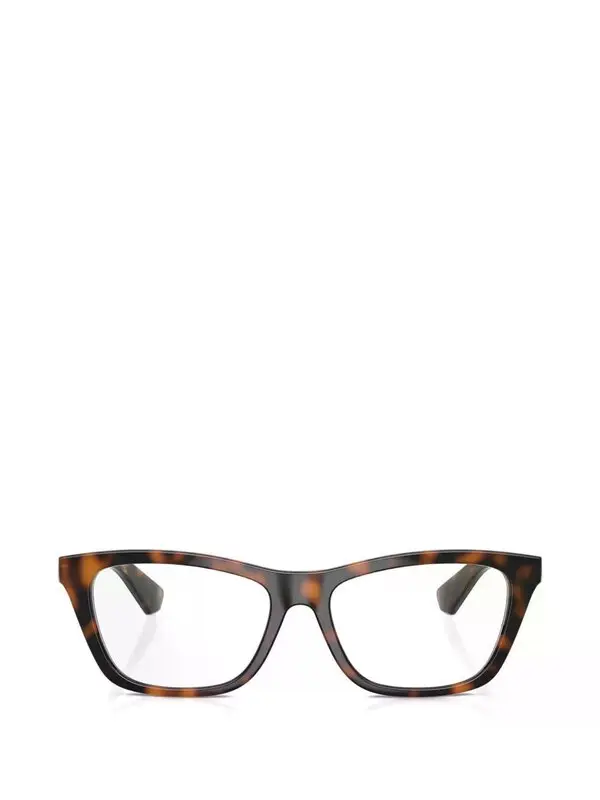 Burberry Dark Havana Rectangle-frame Glasses - Brown