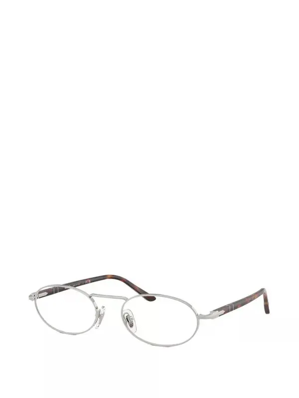 Persol Oval Frame Eyeglasses - Silver