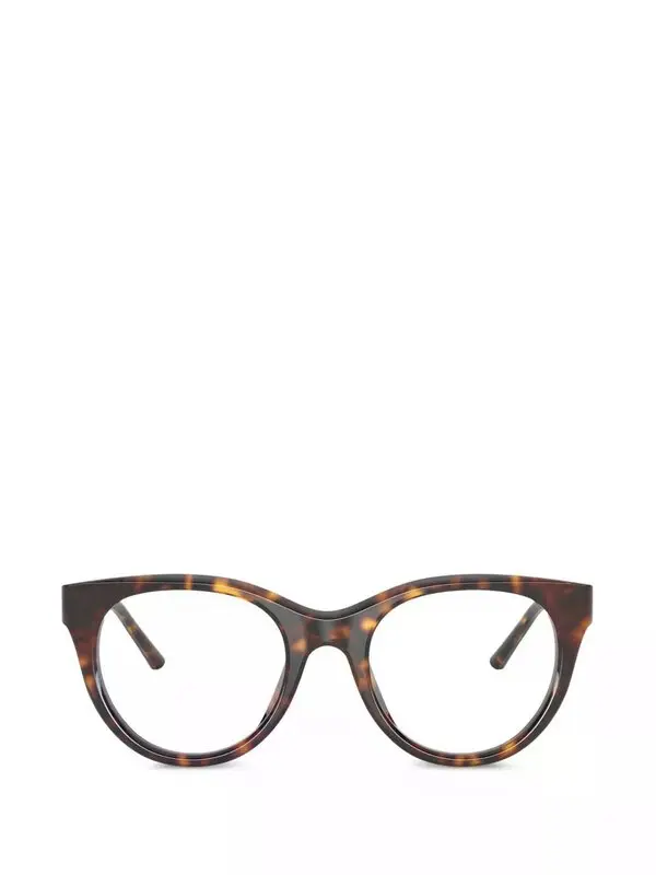 Dolce & Gabbana Havana Round Glasses - Brown