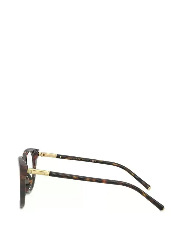 Dolce & Gabbana Havana Round Glasses