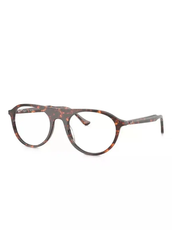 Ray-ban Tortoiseshell-effect Round-frame Glasses