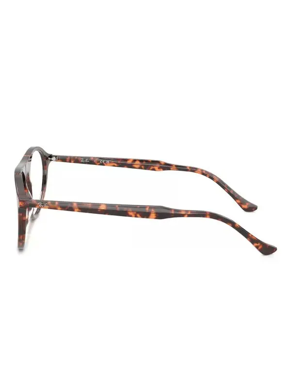 Ray-ban Tortoiseshell-effect Round-frame Glasses