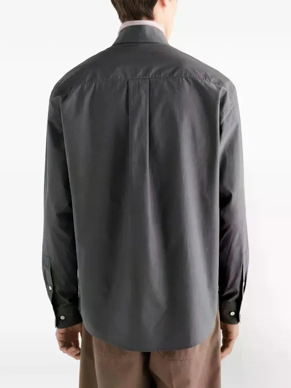 LEMAIRE Regular Shirt In Washed Cotton Silk
