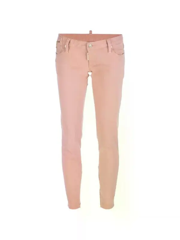 Dsquared2 Zip-detail Logo-embroidered Jeans