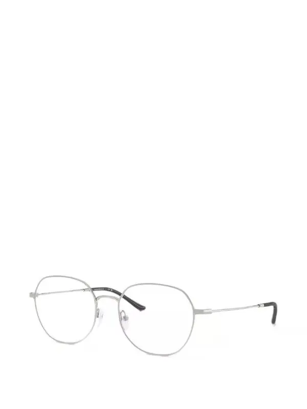 Emporio Armani Round-frame Glasses - Silver