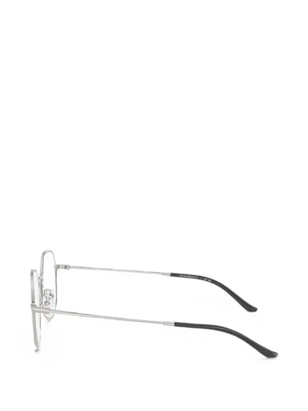 Emporio Armani Round-frame Glasses - Silver