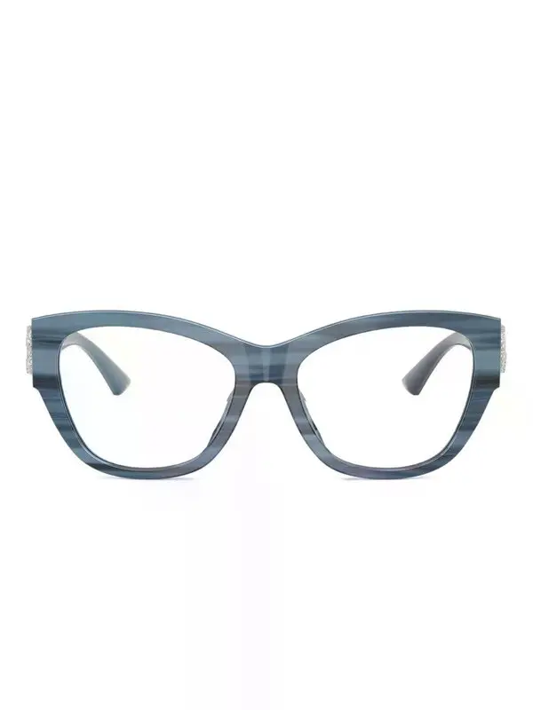 JIMMY CHOO Striped Cat-eye Frames