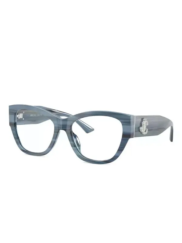 JIMMY CHOO Striped Cat-eye Frames