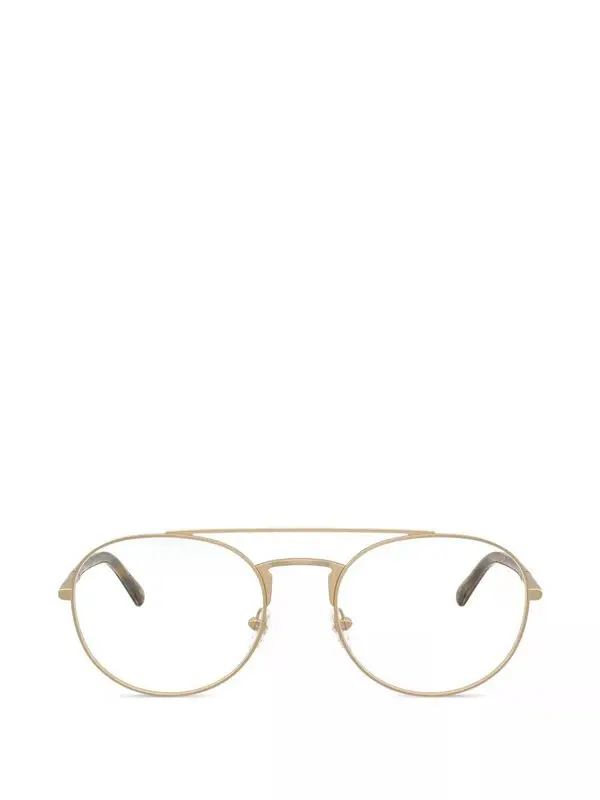 Emporio Armani Round Frame Eyeglasses - Gold