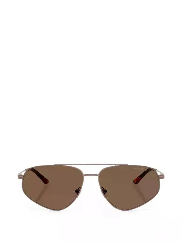 Emporio Armani Pilot Frame Sunglasses - Brown