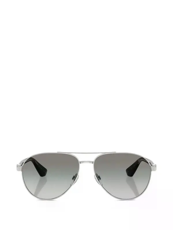 Burberry Pilot Frame Sunglasses - Silver