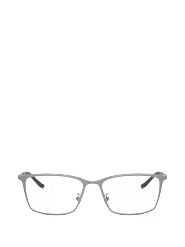 Emporio Armani Matte Rectangle-frame Glasses