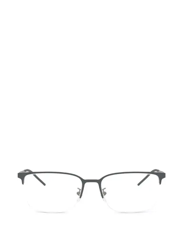 Emporio Armani Rectangle Metal Glasses