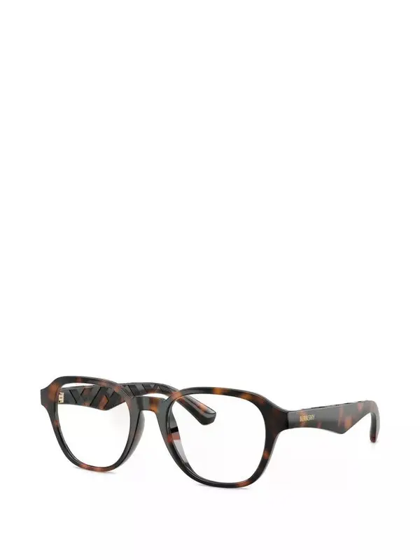 Burberry Tortoiseshell-effect Square-frame Glasses