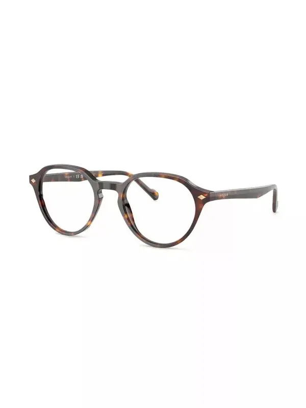 VOGUE EYEWEAR Round Frame Eyeglasses - Brown