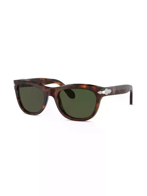 Persol Tortoiseshell-effect Rectangle-frame Sunglasses