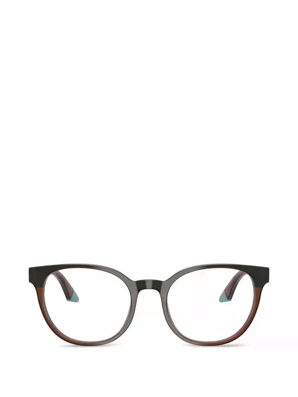 Emporio Armani Transparent Round-frame Glasses