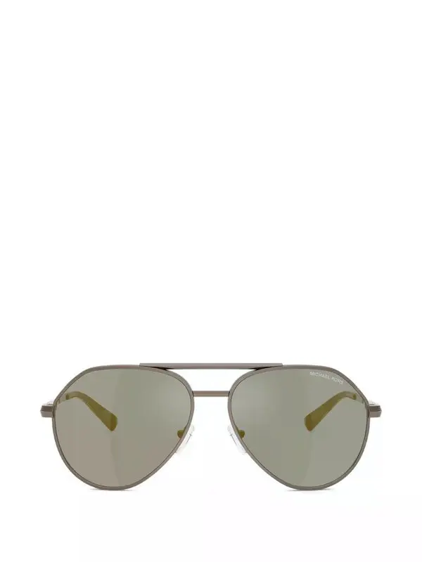 Michael Kors Brentwood Navigator-frame Sunglasses - Grey