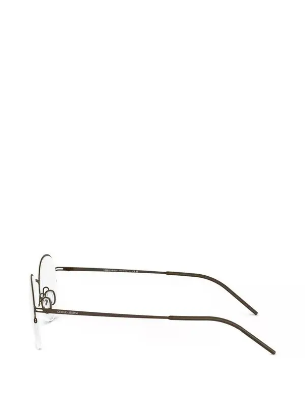 Giorgio Armani Two-tone Round Glasses