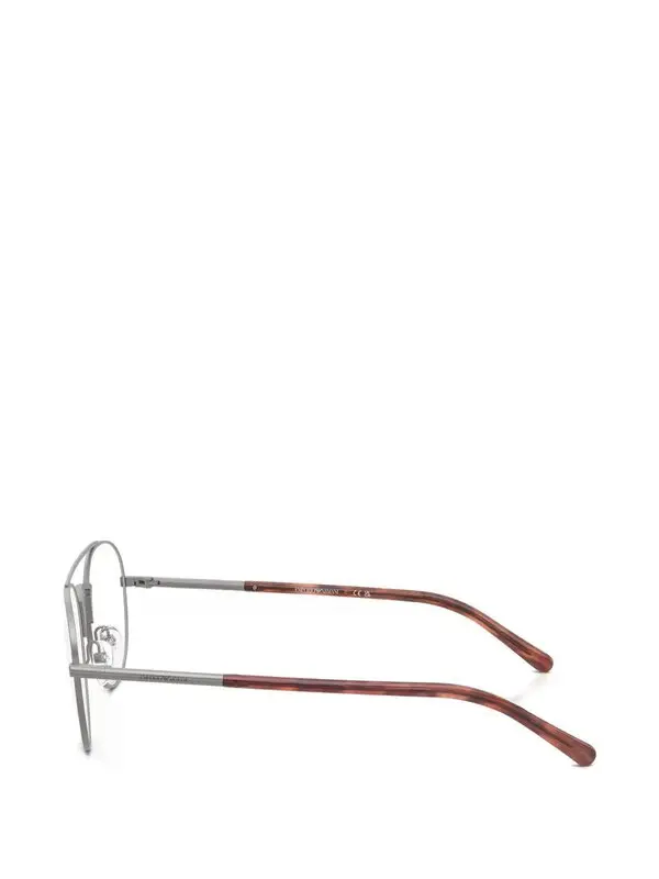 Emporio Armani Pilot-frame Double-bridge Glasses