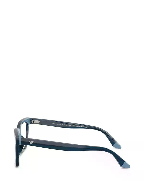 Emporio Armani Geometric Frame Glasses