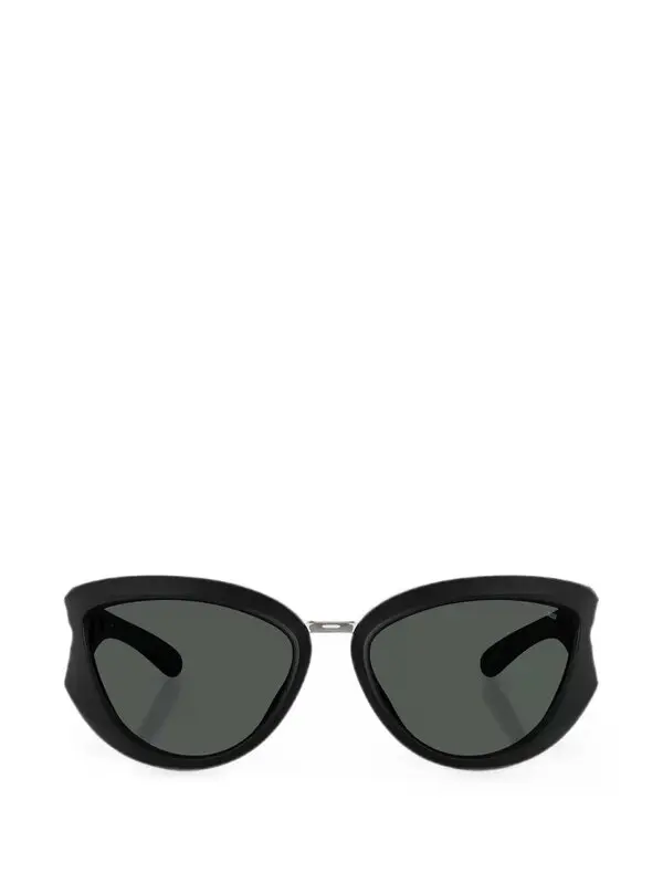DIESEL® Logo-plaque Cat-eye Sunglasses - Black