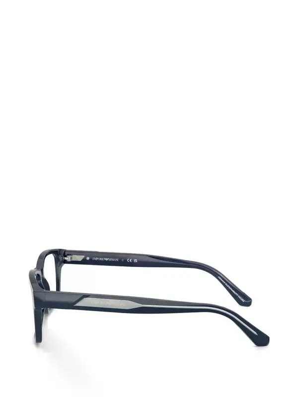 Emporio Armani Rectangle-frame Glasses - Blue