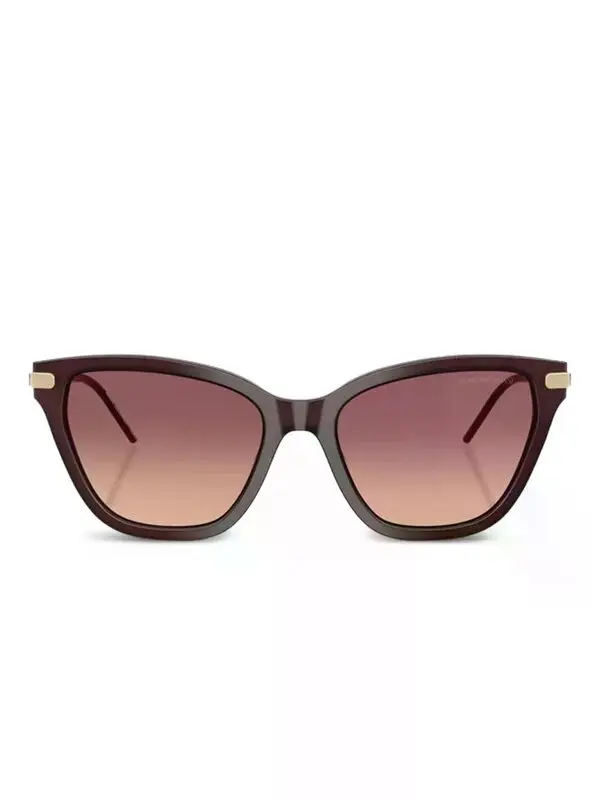 Emporio Armani Cat Eye Acetate Sunglasses - Red