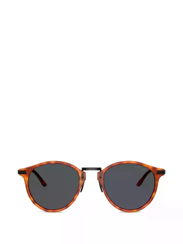 Giorgio Armani Round-frame Tortoiseshell Sunglasses