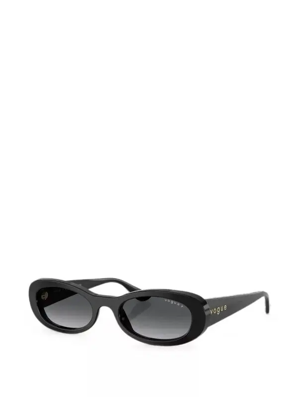 VOGUE EYEWEAR Oval Frame Sunglasses With Logo Plaque