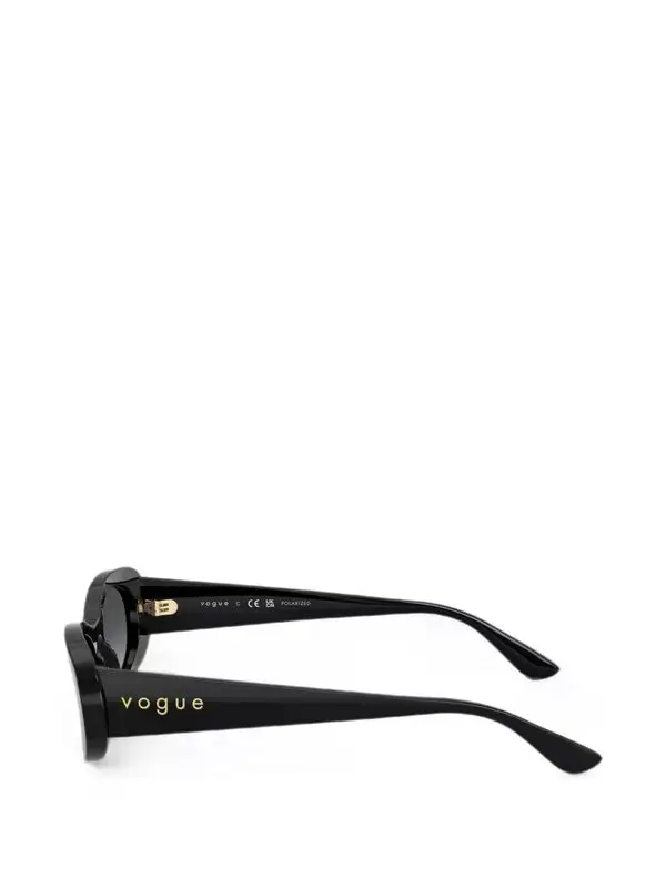 VOGUE EYEWEAR Oval Frame Sunglasses With Logo Plaque