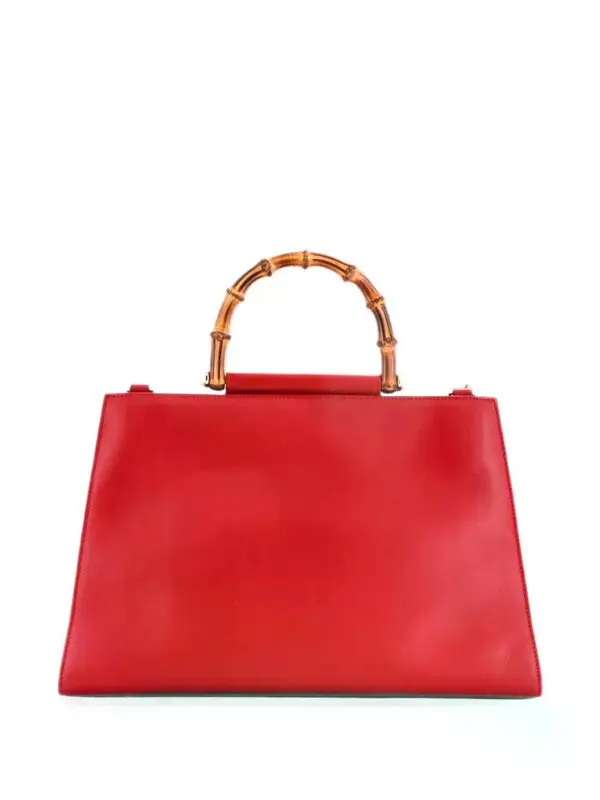 Gucci Nymphaea Top Handle Bag Leather Medium Satchel