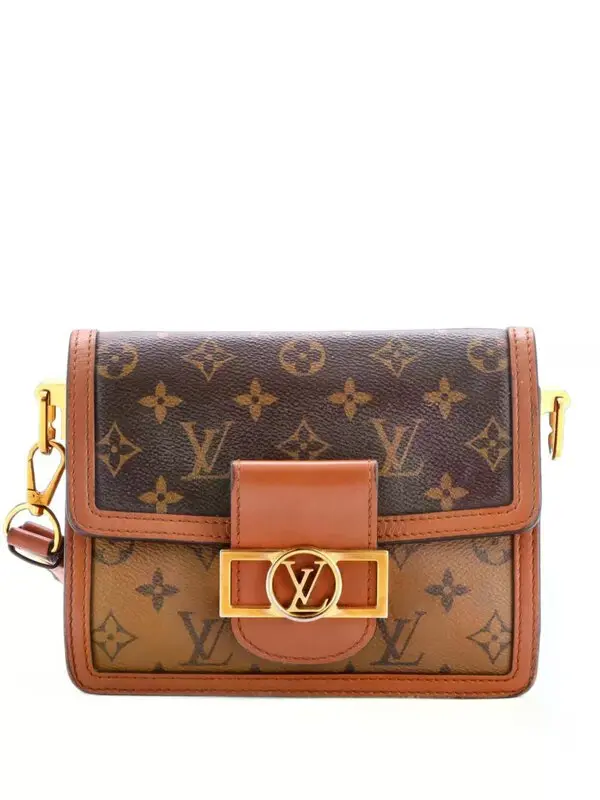 LOUIS VUITTON Dauphine Shoulder Bag Reverse Monogram Canvas Mini Crossbody Bag