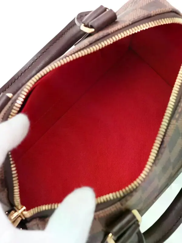 LOUIS VUITTON 2000-2026 Damier Ebene Speedy Bandouliere 20 Satchel