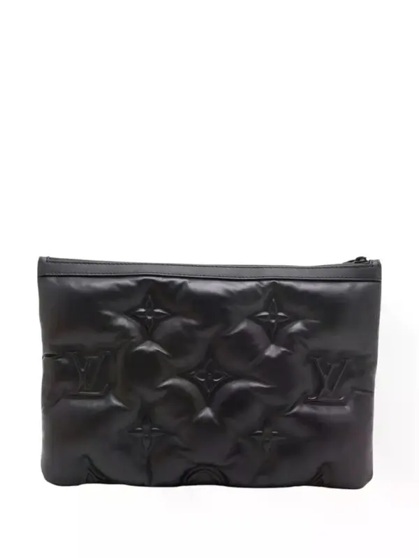 LOUIS VUITTON 2018 Monogram Puffer A4 Pouch Clutch Bag