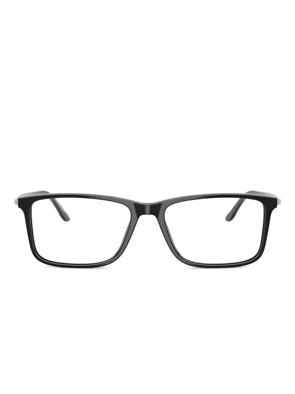 Giorgio Armani Rectangle-frames Glasses - Black