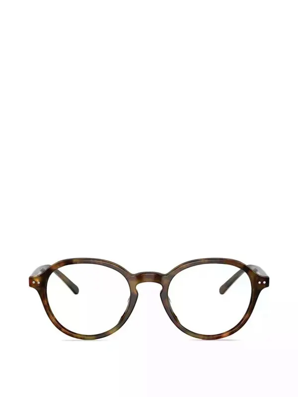 POLO RALPH LAUREN EYEWEAR Round-frame Tortoiseshell Glasses