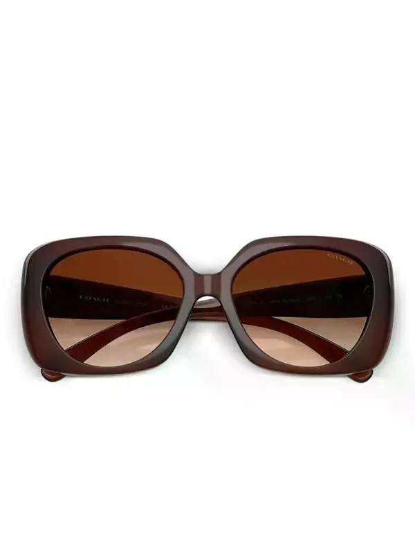 COACH Logo-plaque Square Sunglasses