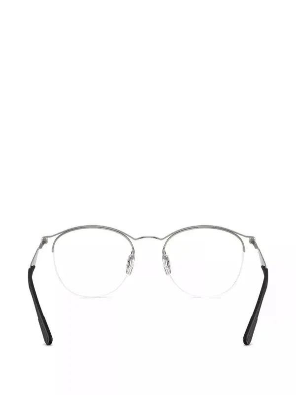 Ray-ban Round-frame Semi-rimless Glasses