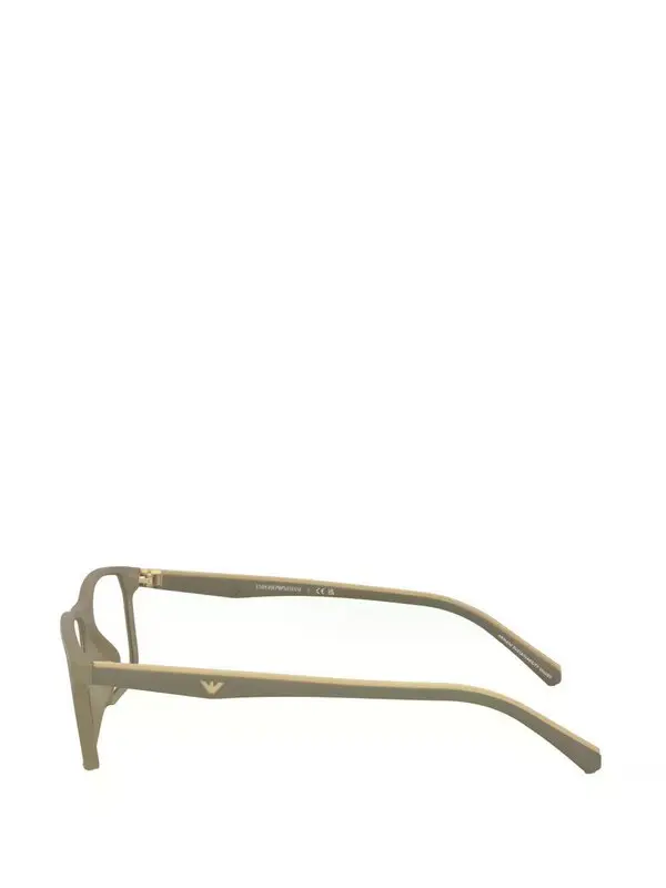 Emporio Armani Rectangle-frame Glasses - Neutrals