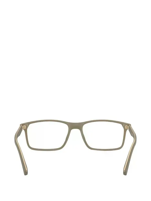 Emporio Armani Rectangle-frame Glasses - Neutrals