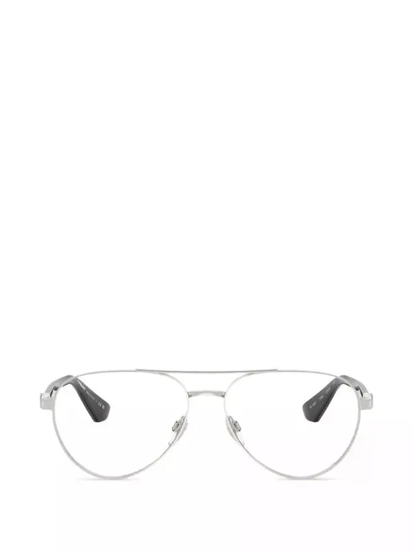 Burberry Pilot Metal Glasses - Silver
